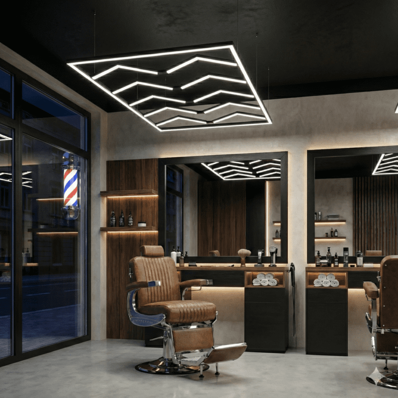 LED CEILING LIGHT FOR BARBERSHOP, DOUBLE ARROW -【BARBERALIA】